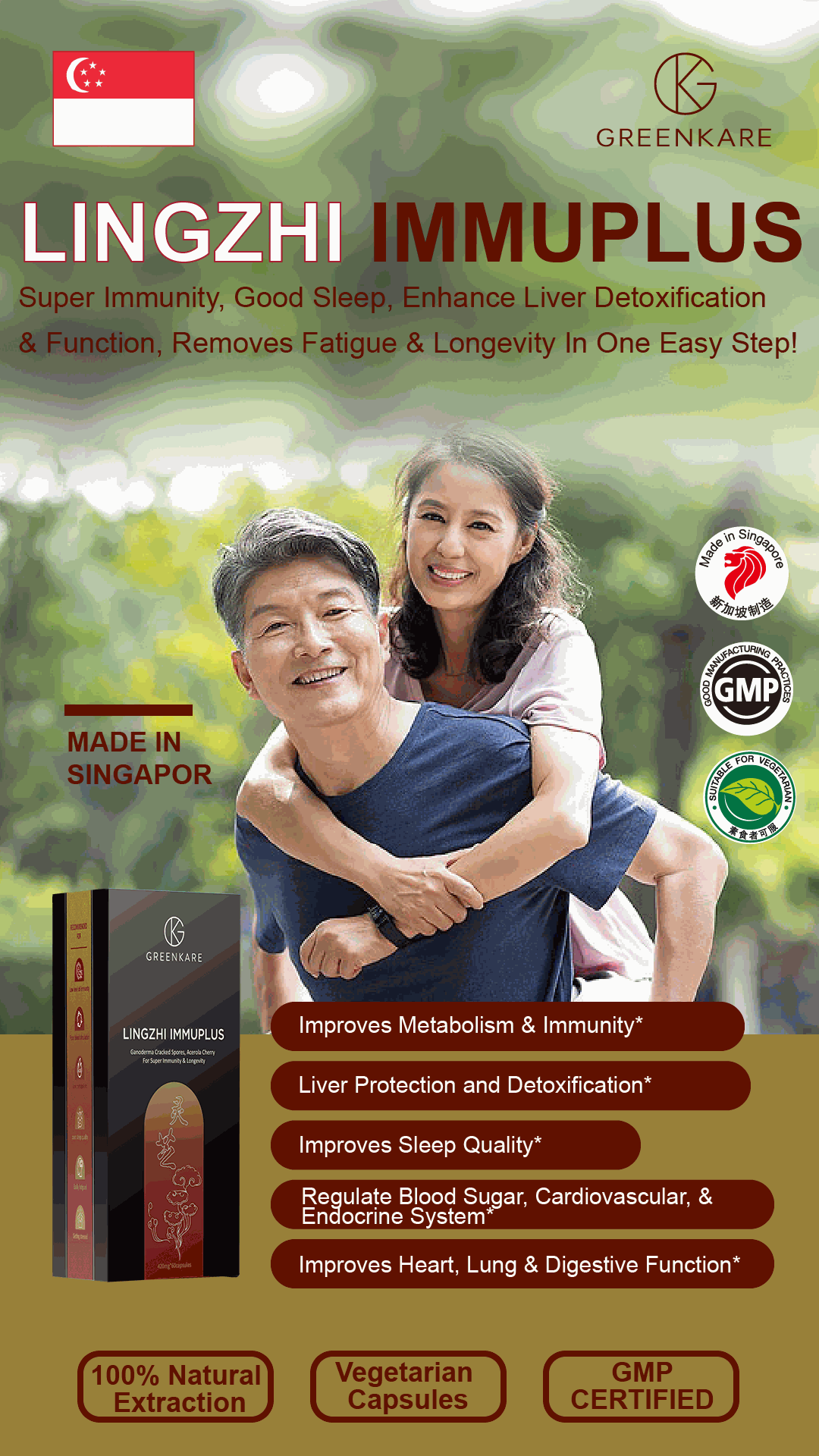 Lingzhi ImmuPlus | Cracked Spores Ganoderma - Immune System & Energy ...
